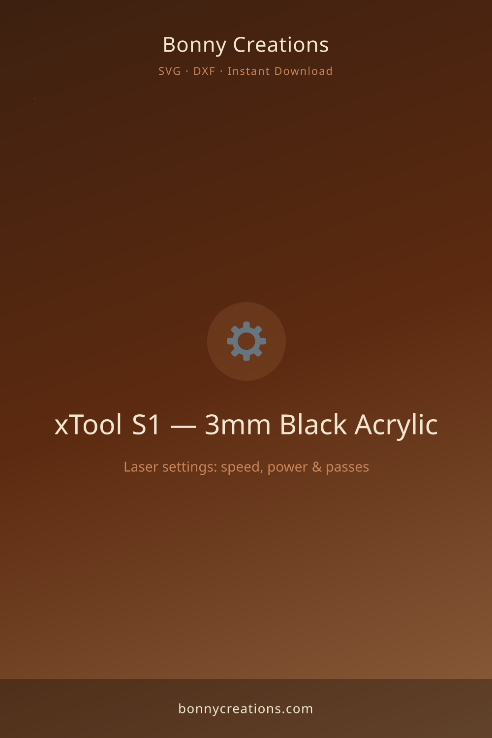 xTool S1 40W 3mm Black Acrylic Laser Settings